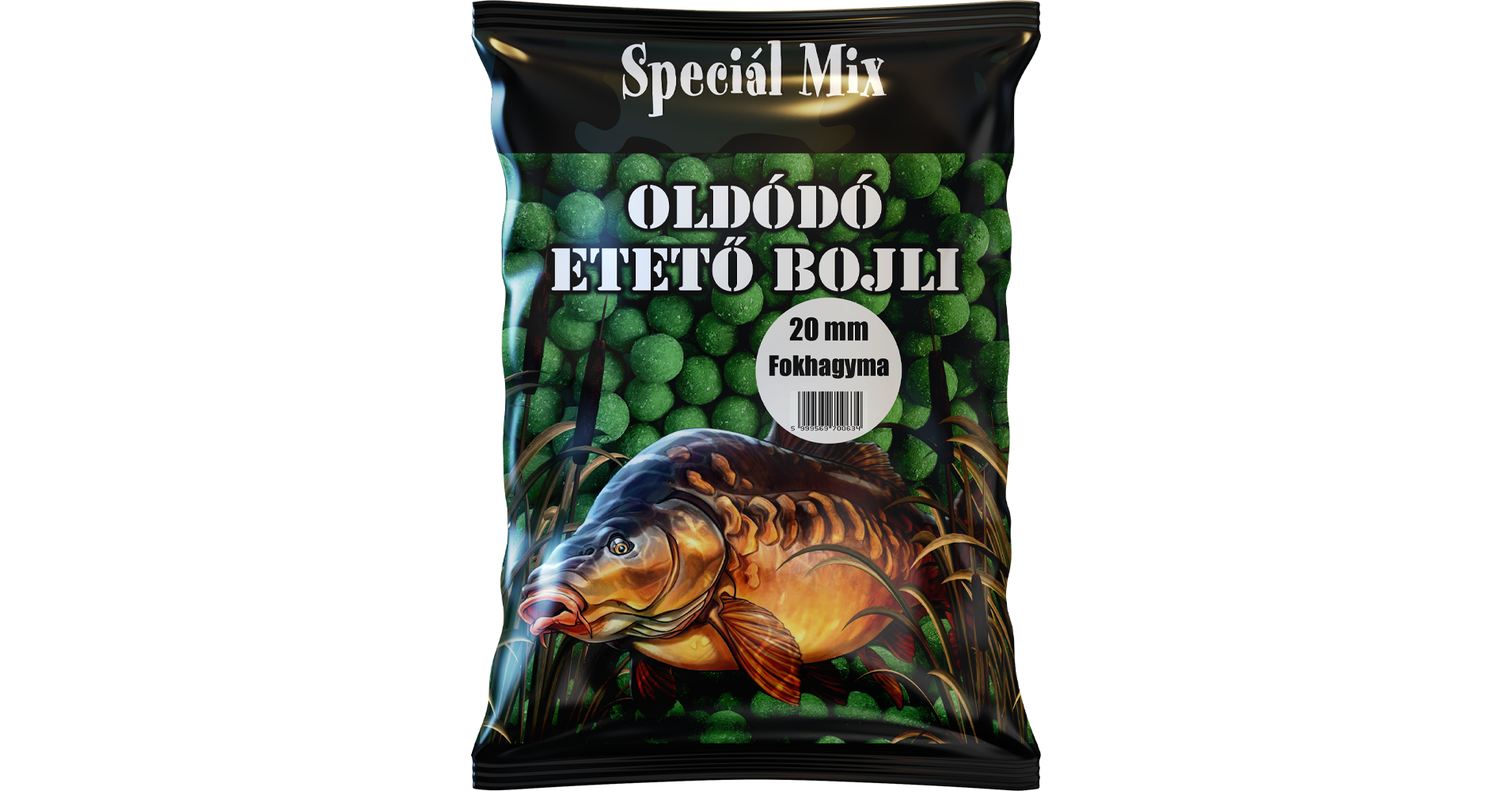 Speciál mix 20 mm-es Oldódó Etető Bojli FOKHAGYMA - 20 mm-es Oldódó ...